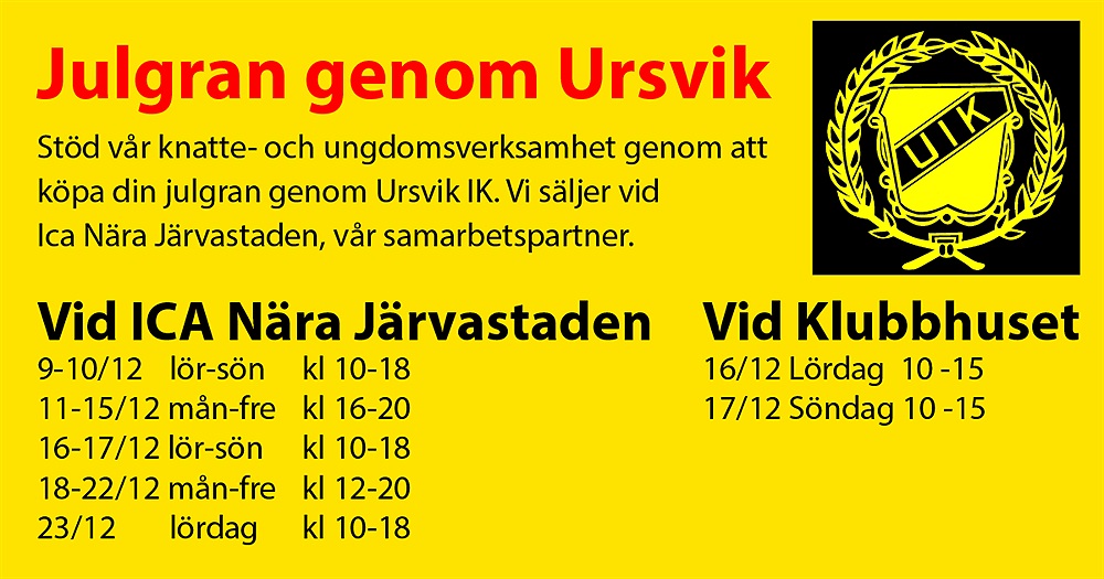 Granförsäljningen startar / Ursvik IK